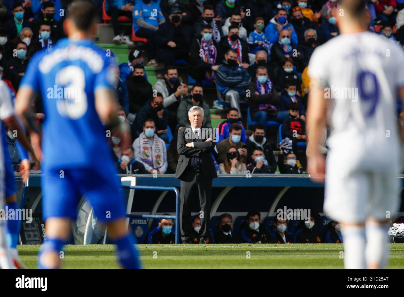 Madrid, Spain. 02nd Jan, 2022. Carlo Ancelotti of Real Madrid during ...