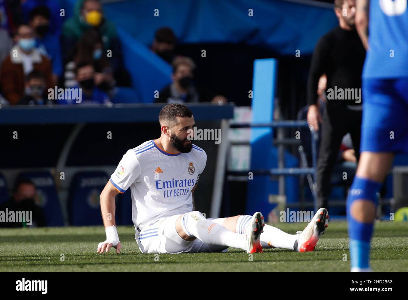 Madrid, Spain. 02nd Jan, 2022. Karim Benzema of Real Madrid during the ...