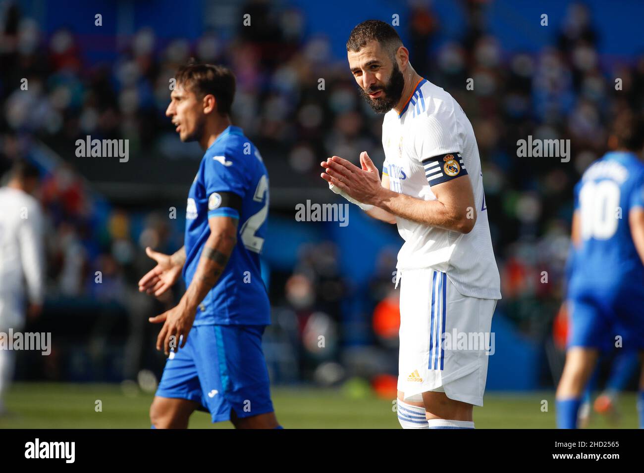 Madrid, Spain. 02nd Jan, 2022. Karim Benzema of Real Madrid during the ...