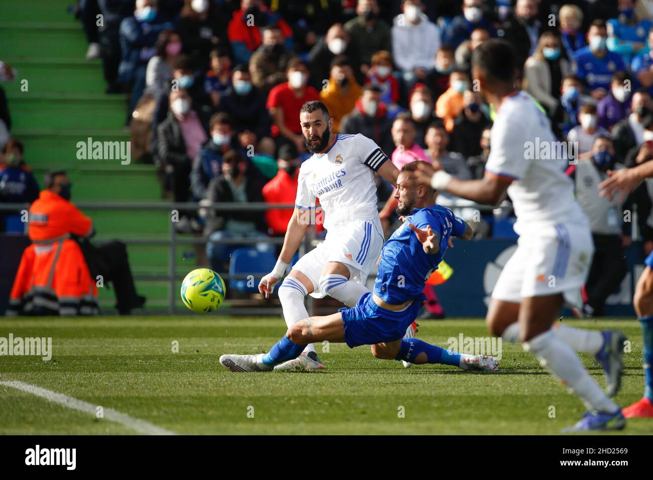 Madrid, Spain. 02nd Jan, 2022. Karim Benzema of Real Madrid in action ...