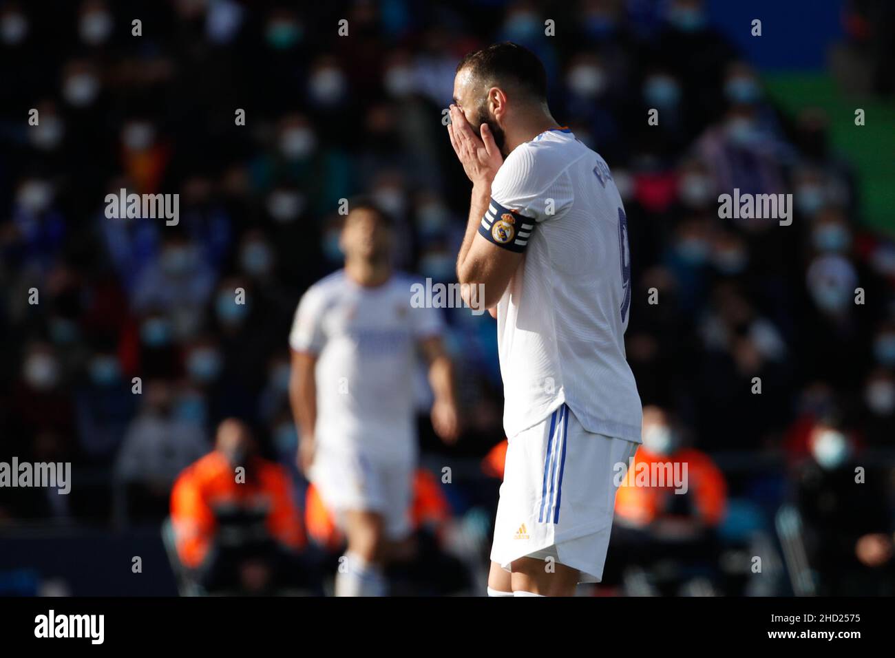 Madrid, Spain. 02nd Jan, 2022. Karim Benzema of Real Madrid during the ...