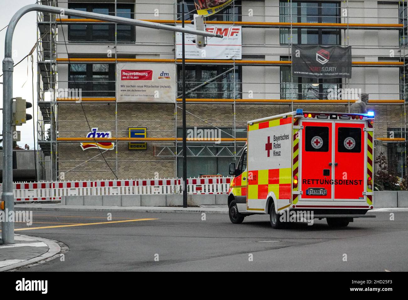 Blue Alarm Lights Rotating High Resolution Stock Photography and Images ...