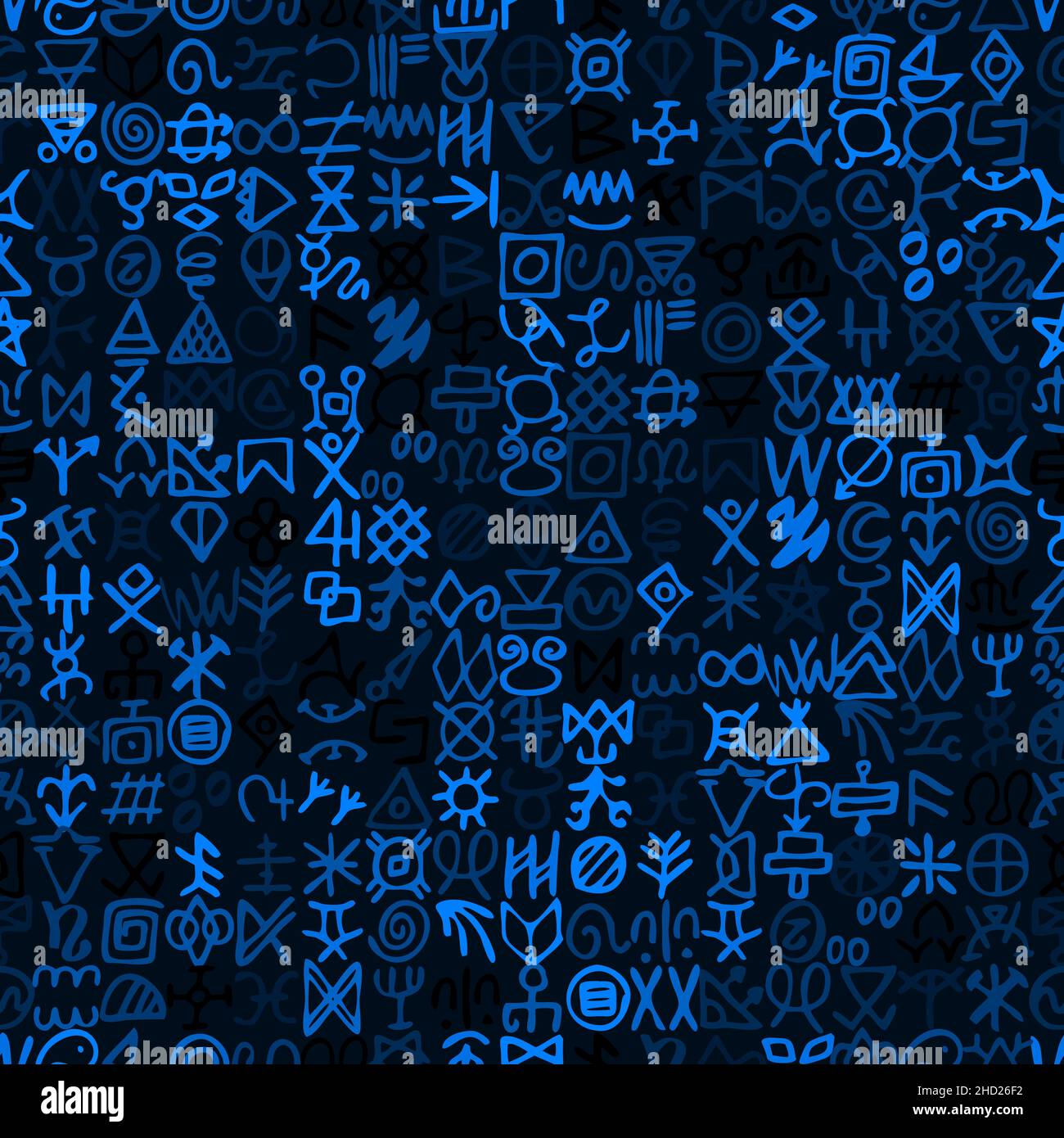 Alternative Of Digital Blue Matrix And Computer Code Symbols Seamless