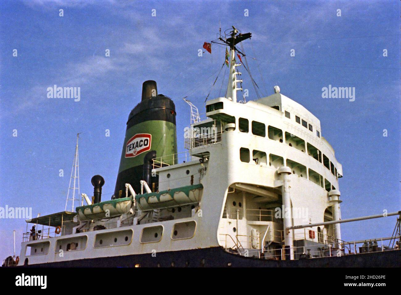 SS Texaco Saigon - the Aft Accommodation. The ship was originally built ...