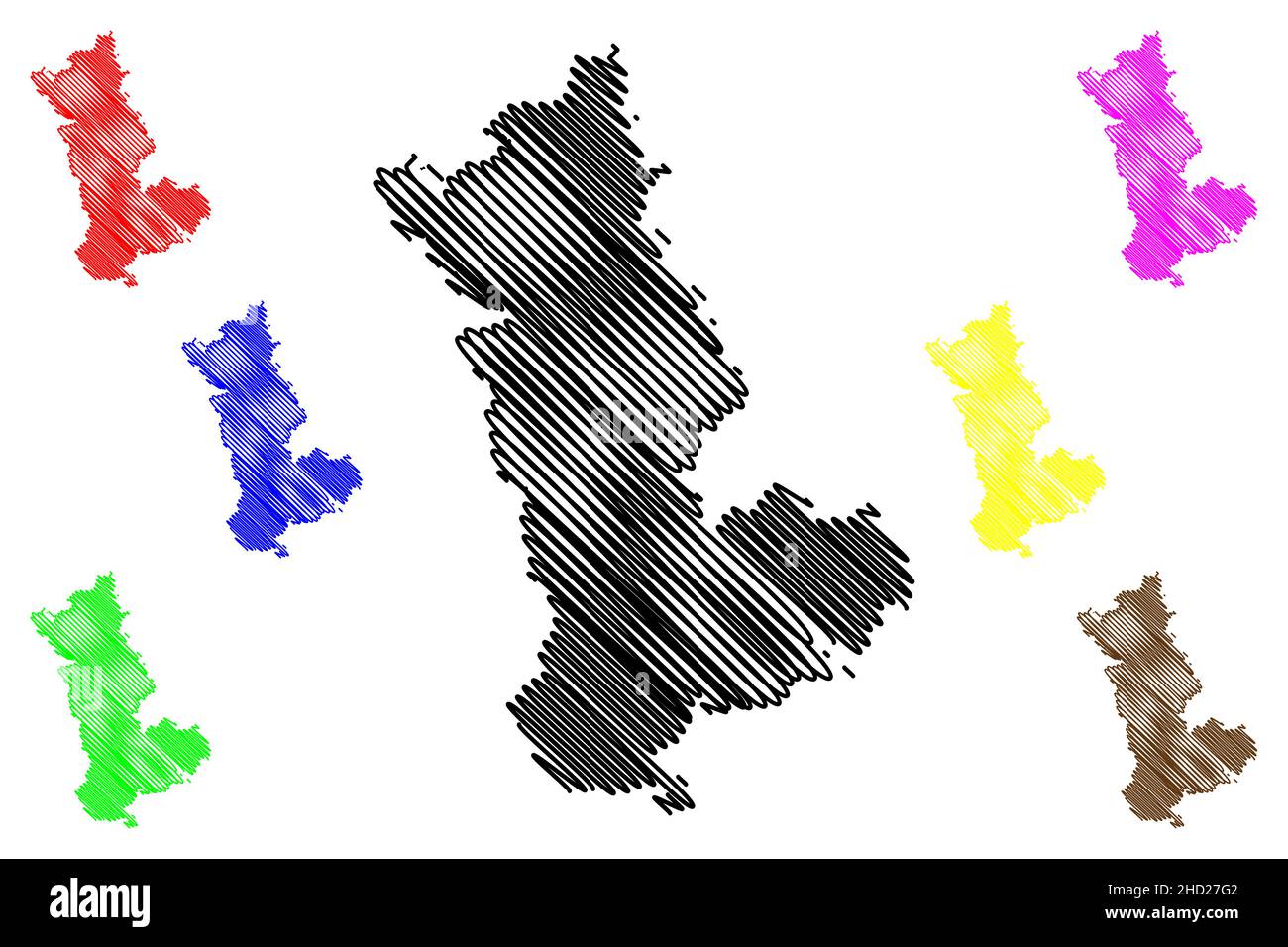 Shahdol district (Madhya Pradesh State, Shahdol division, Republic of ...