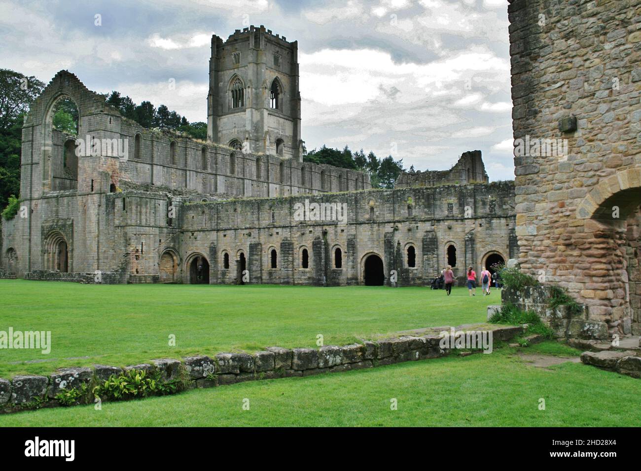 Fountains Abbey - England Stock Photo - Alamy