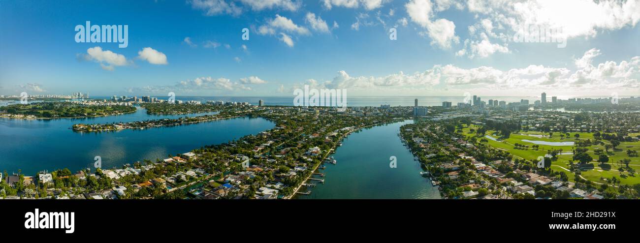 Beautiful Miami Beach panorama landscape Stock Photo - Alamy