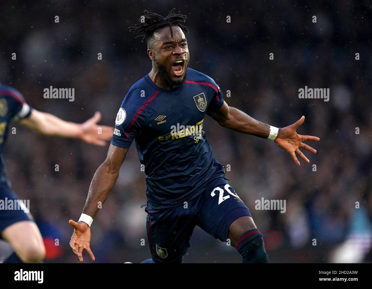 Maxwel cornet burnley 2022 celebrates hi-res stock photography and ...