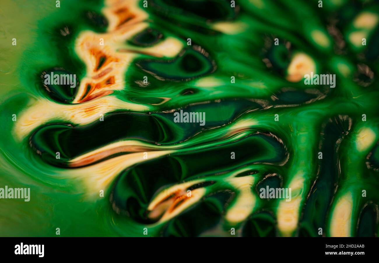 Abstract flowing liquid, 3d rendering. Computer digital drawing Stock ...