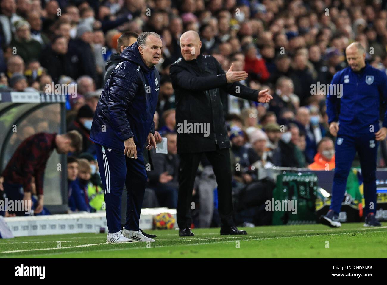Marcelo Bielsa manager of Leeds United reacts in Leeds, United Kingdom ...