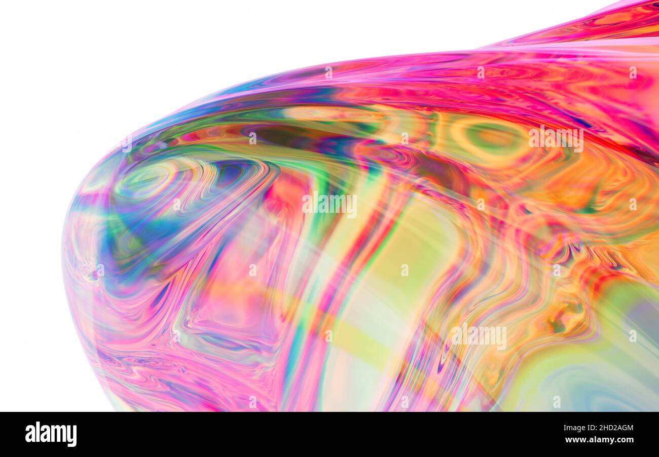Abstract gradation of glass, 3d rendering. Computer digital drawing ...