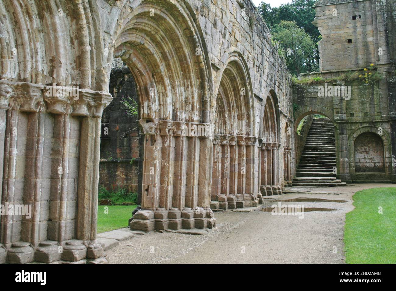 Fountains Abbey - England Stock Photo - Alamy