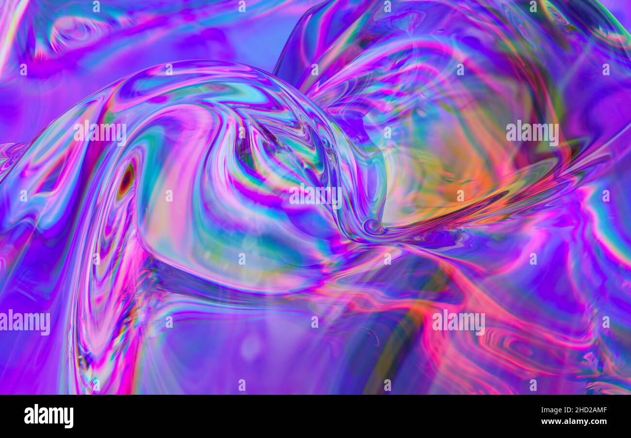 Abstract gradation of glass, 3d rendering. Computer digital drawing ...