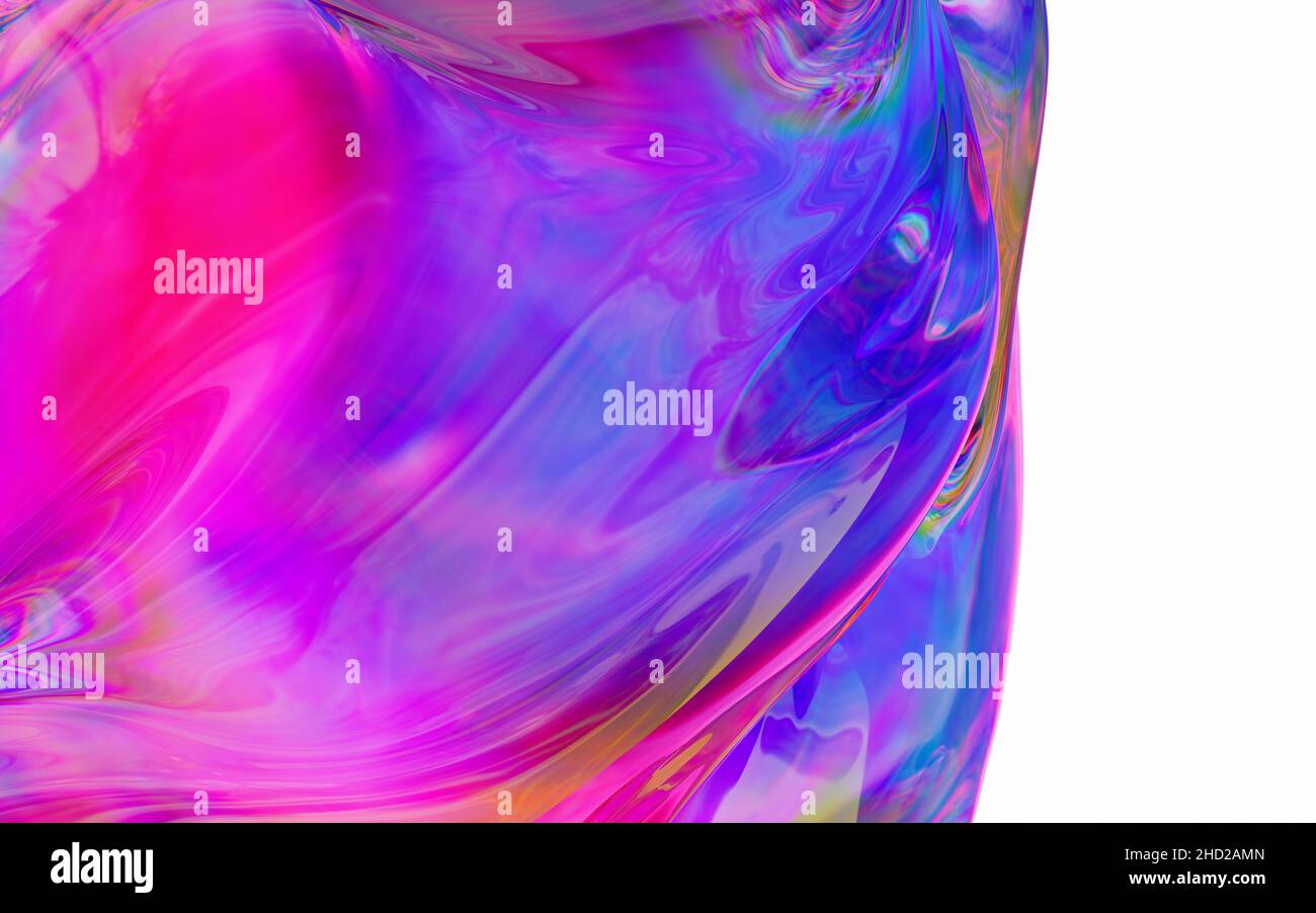 Abstract gradation of glass, 3d rendering. Computer digital drawing ...