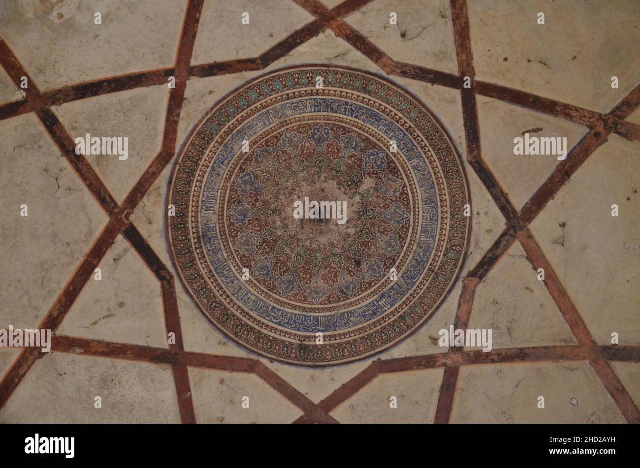 Ceiling inside of Muhammad Shah Sayyid tomb Stock Photo - Alamy