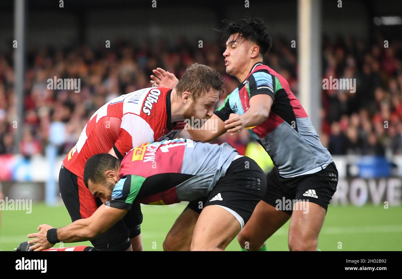 Kingsholm Stadium, Gloucester, UK. 2nd Jan, 2022. Gallaher Premiership ...