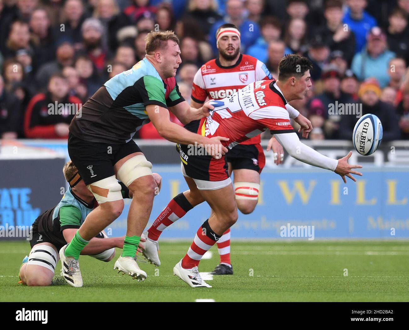Kingsholm Stadium, Gloucester, UK. 2nd Jan, 2022. Gallaher Premiership ...