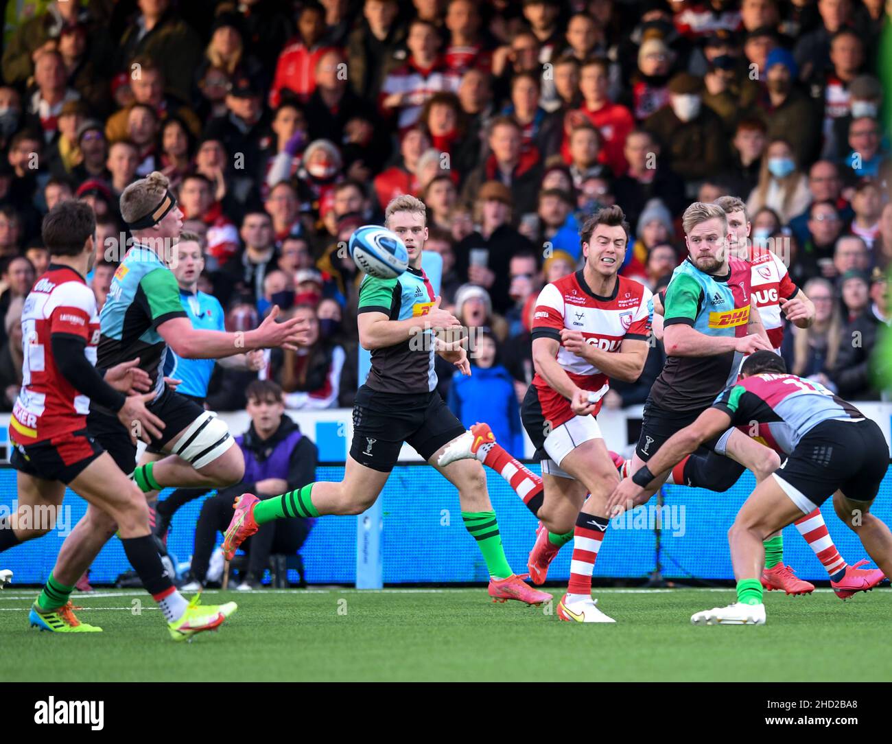 Kingsholm Stadium, Gloucester, UK. 2nd Jan, 2022. Gallaher Premiership ...