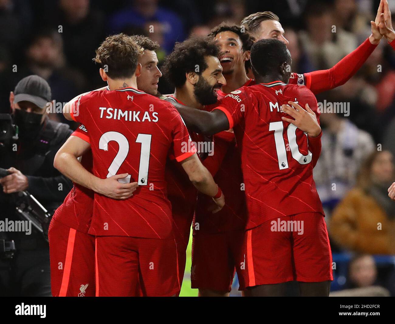 Liverpool salah goal 2022 hi-res stock photography and images - Alamy