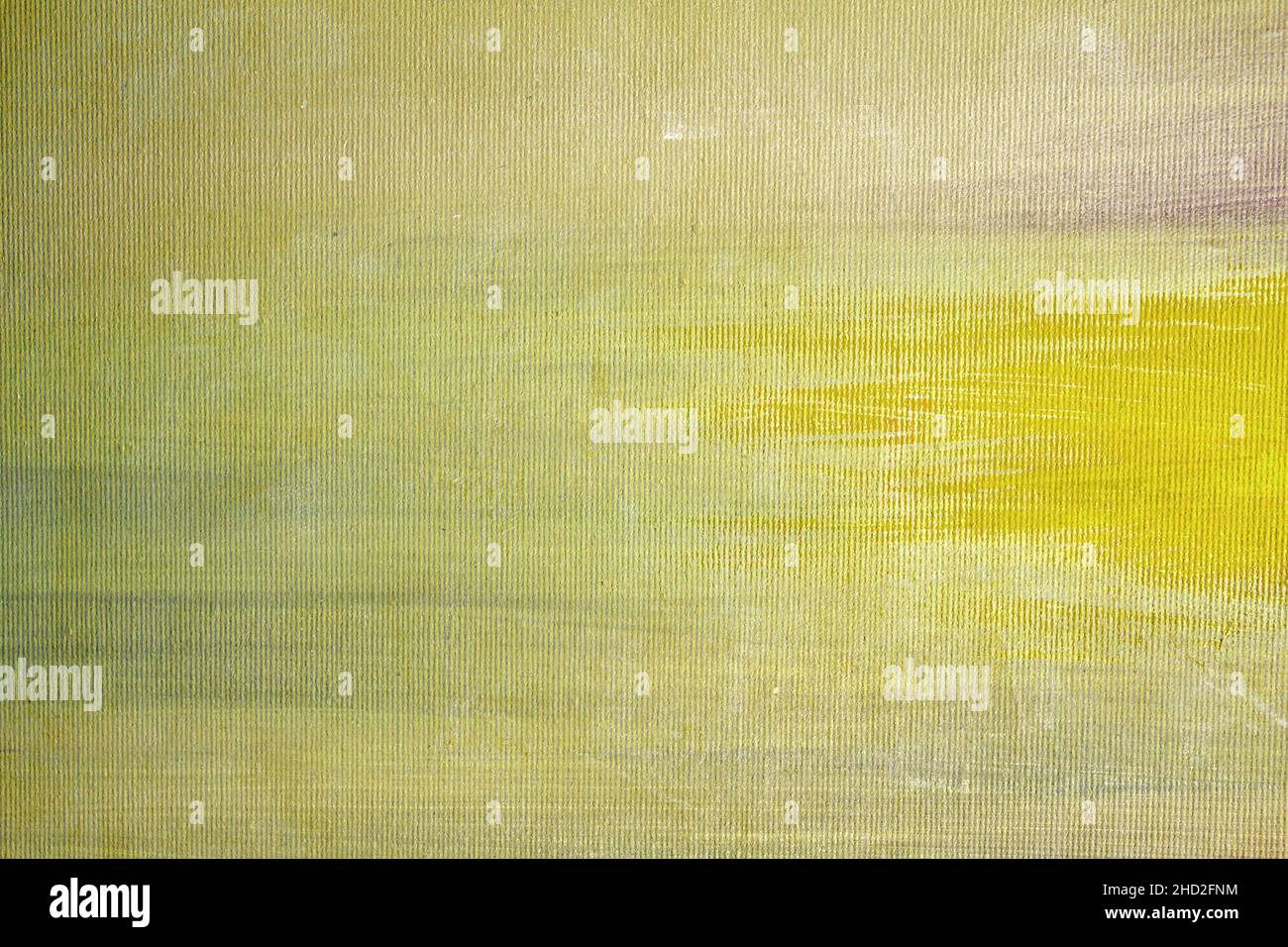 Arylide yellow knife palette painted canvas, grunge background or ...