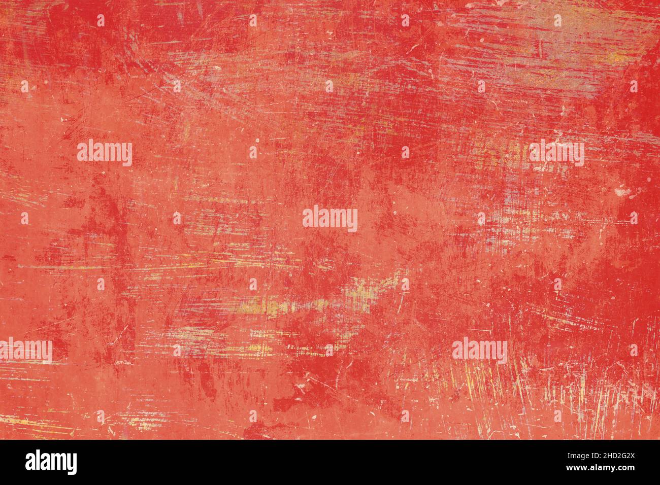 Old worn out red painted metal sheet, grunge scraped texture or ...