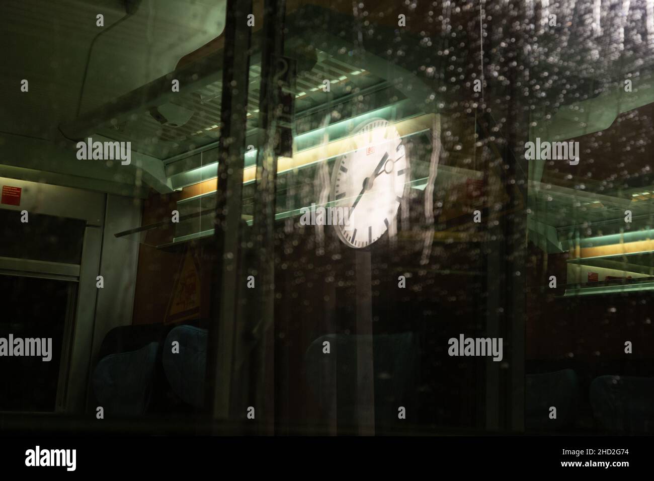 Verspätung bei der deutschen Bahn. Delays on German Rail Stock Photo ...