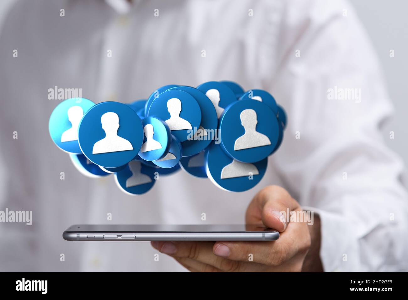 3d rendering of human digital connection with a background of a man ...