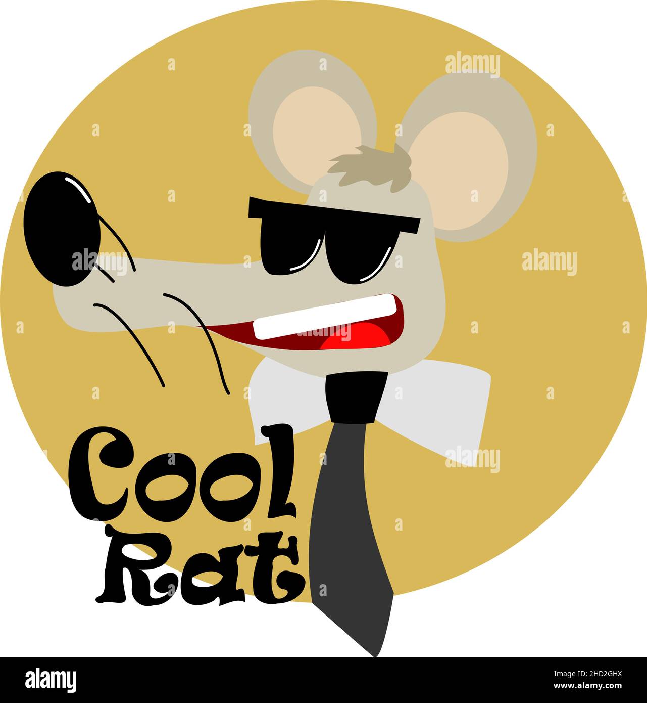Cool rat image with tie Stock Photo - Alamy