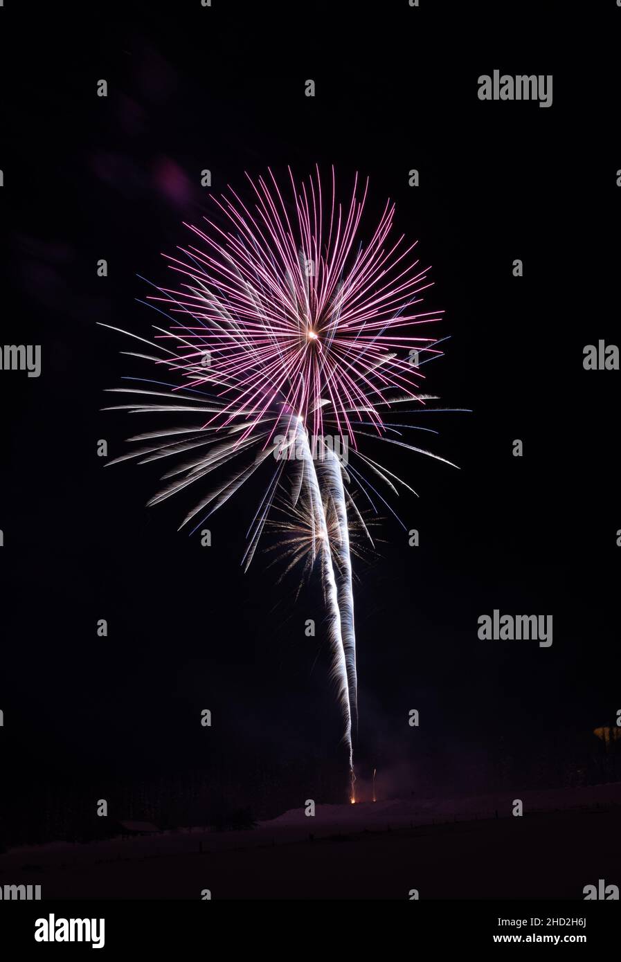 New Year's Eve Fireworks Display 2021 Stock Photo - Alamy