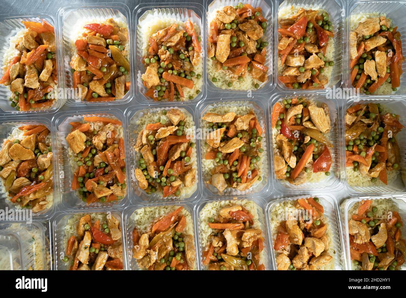 food delivery in the restaurant. Business lunch in an eco-friendly ...