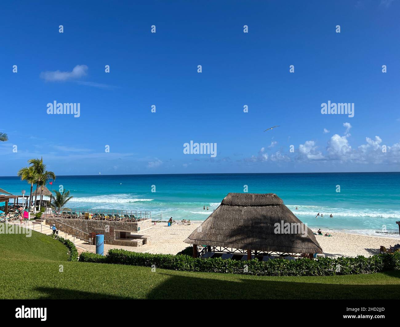 Cancun, Quintana Roo, Mexico - December 23, 2021: White sand Cancun ...
