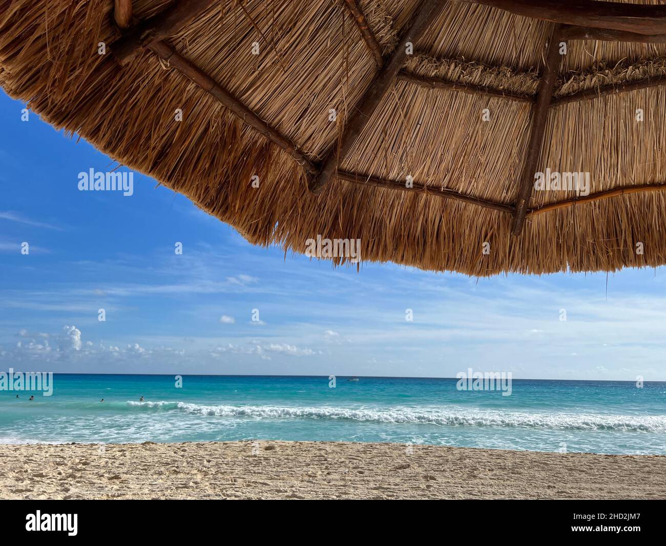 White sand Cancun beach in Riviera Maya, Mexico. Beautiful tropical ...