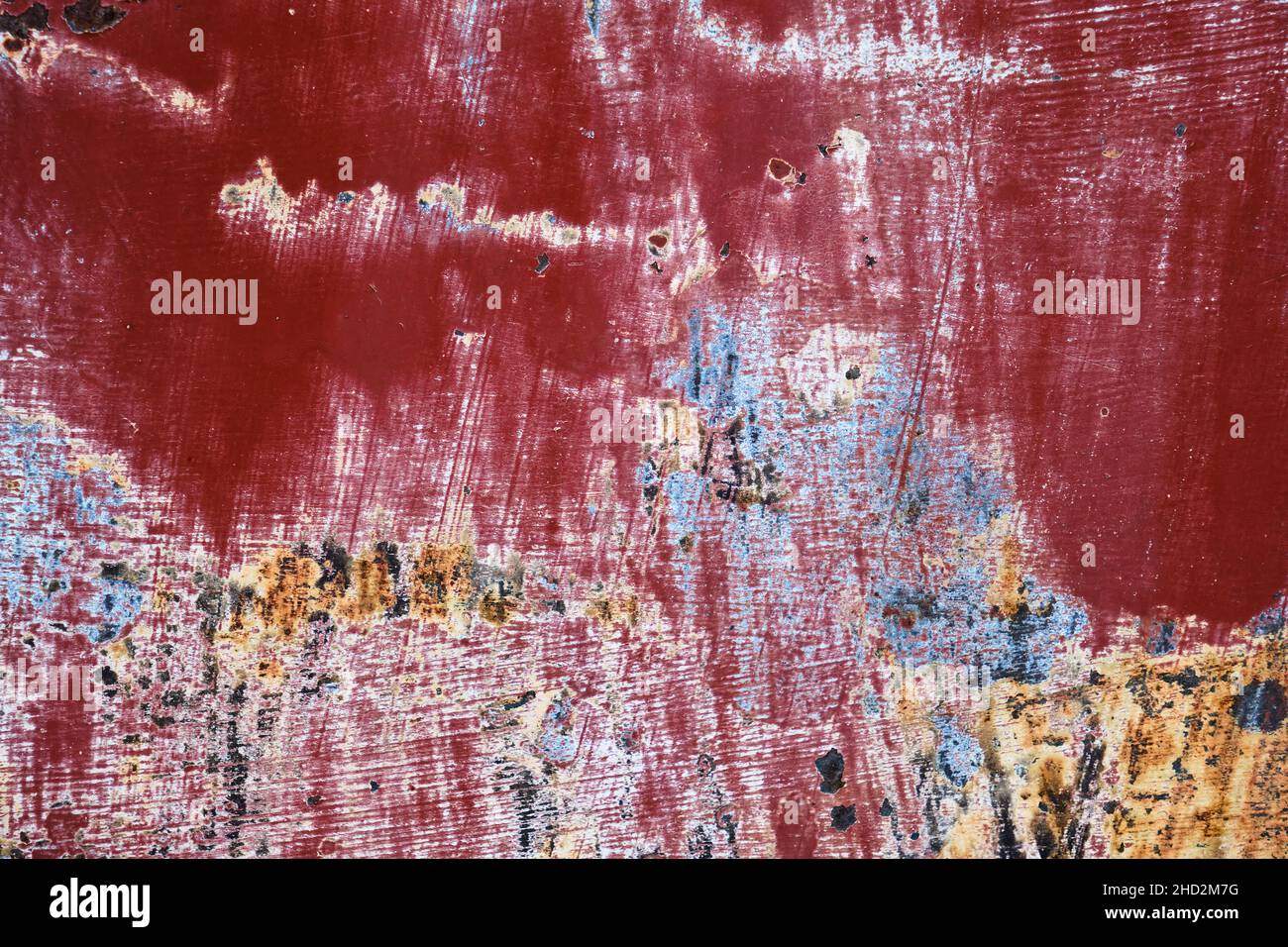 Worn out red painted corroded metal grunge texture Stock Photo - Alamy