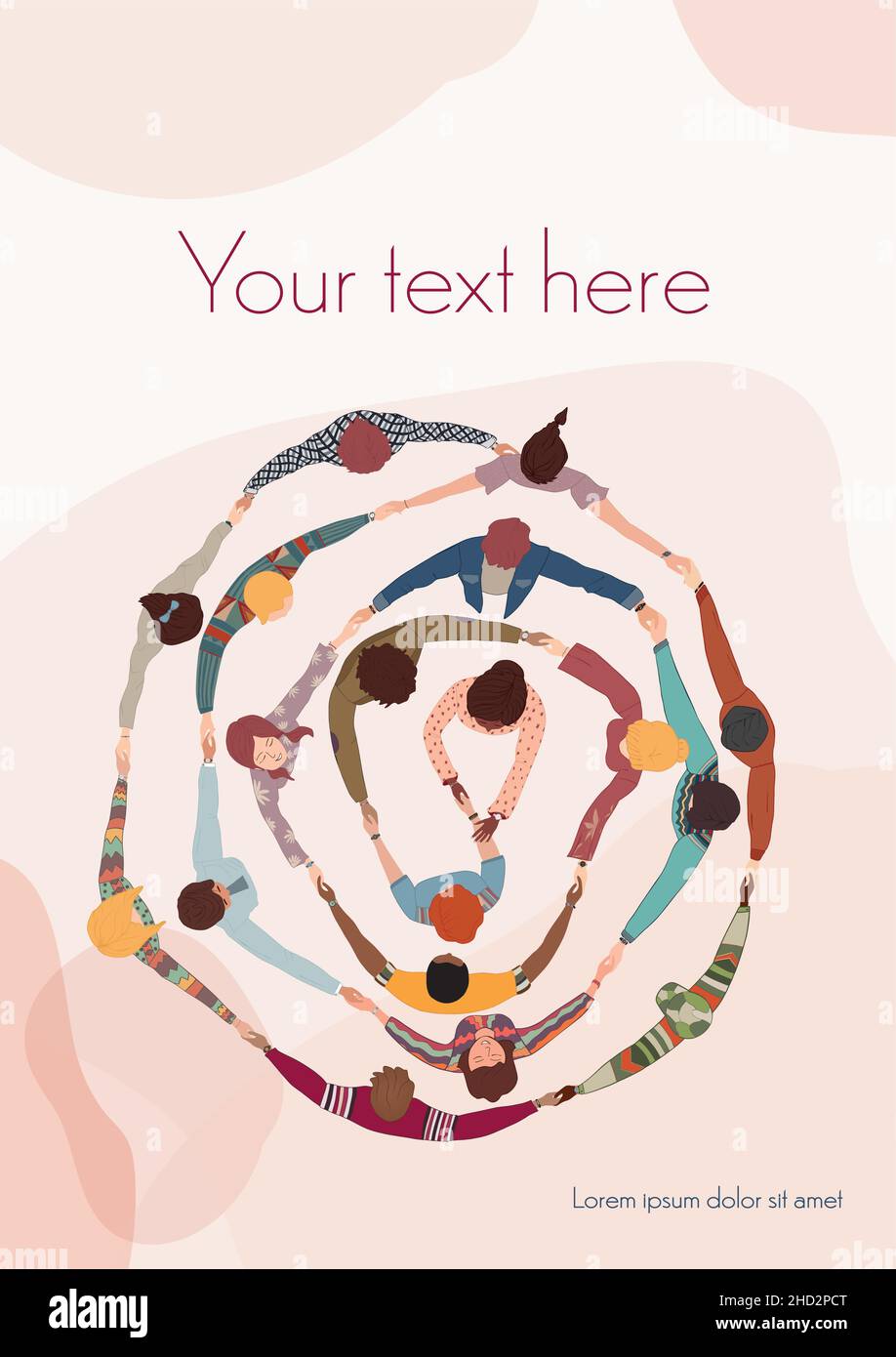 Hands friends support in Stock Vector Images - Alamy