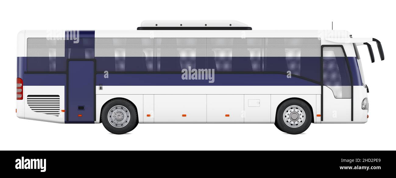 Bus Travel In Finland Finnish Bus Tours Concept 3d Rendering