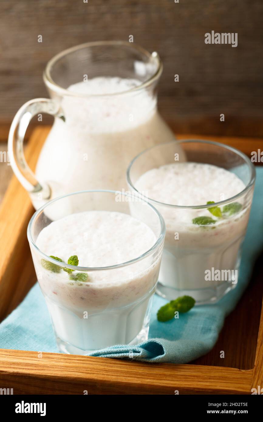 Traditional homemade yogurt smoothie Stock Photo - Alamy