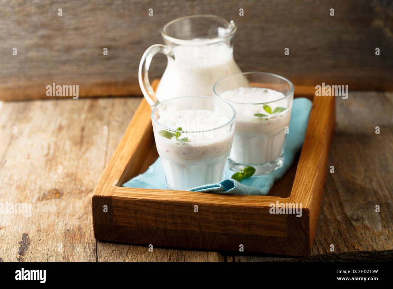 Traditional homemade yogurt smoothie Stock Photo - Alamy