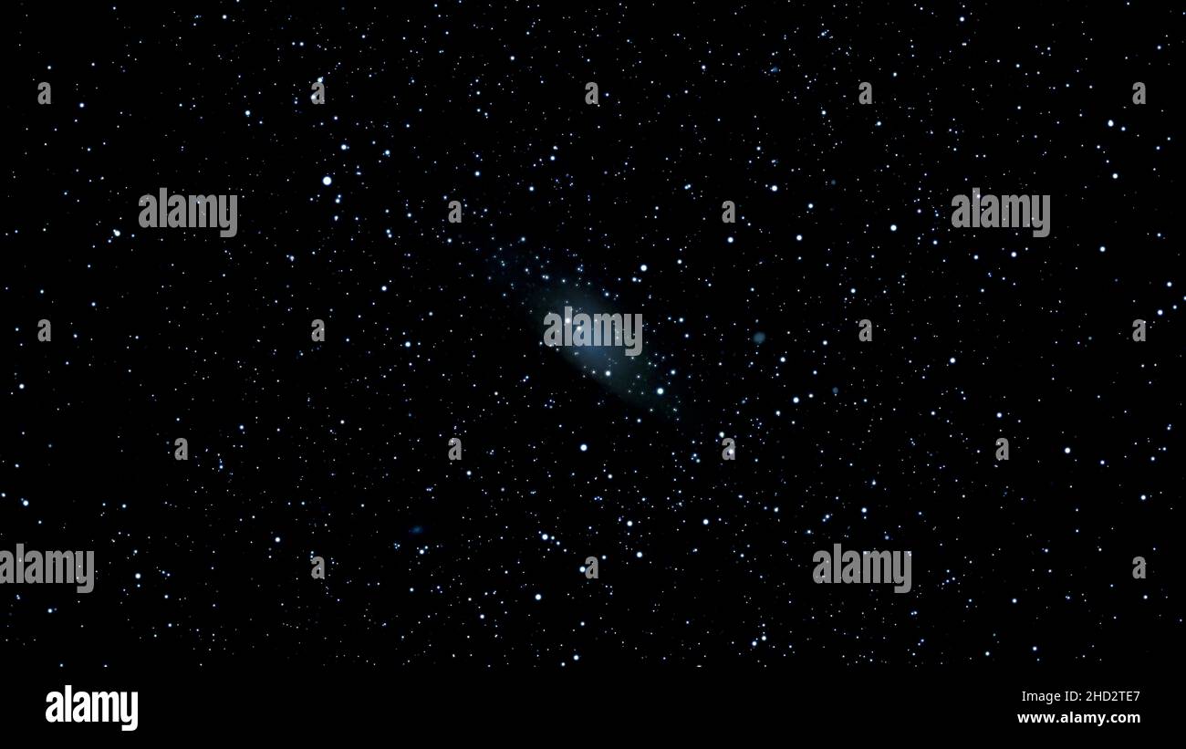 Flying through star fields in deep space. Magic flickering dots or ...