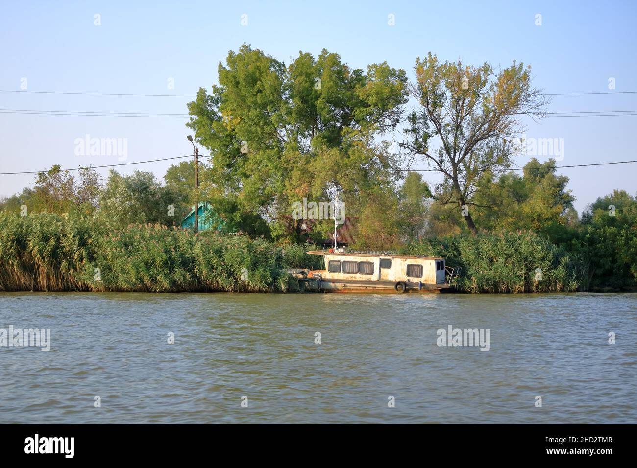Abandoned Shipwreck the Danube Delta in Romania Stock Photo - Alamy