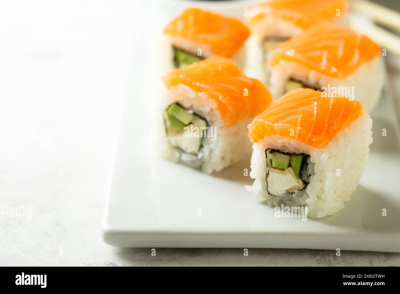 California philadelphia sushi rolls hi-res stock photography and images ...