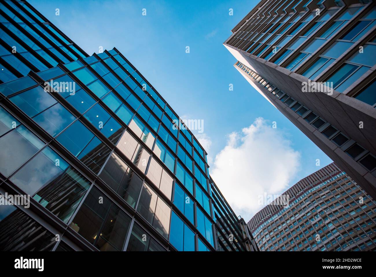 modern skyscraper building in a business district in Europe Stock Photo ...