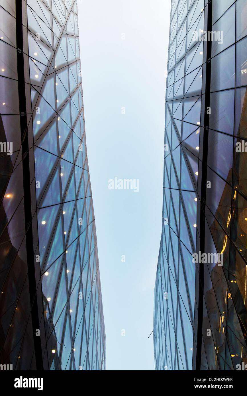 modern skyscraper building in a business district in Europe Stock Photo ...