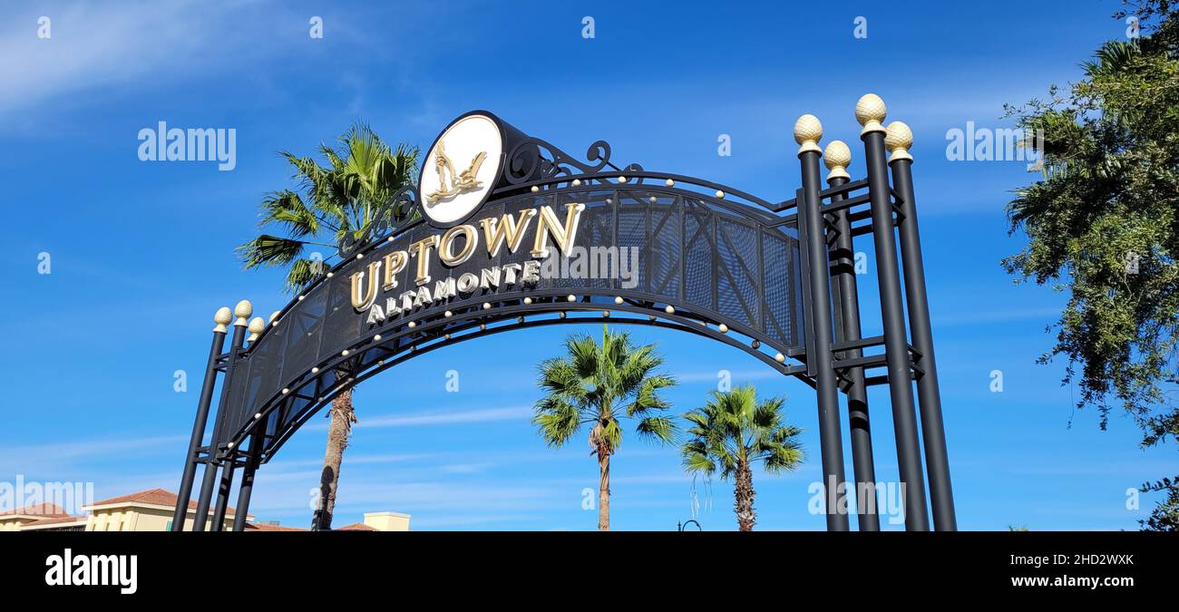 Uptown Altamonte Main Entrance, Florida Stock Photo - Alamy