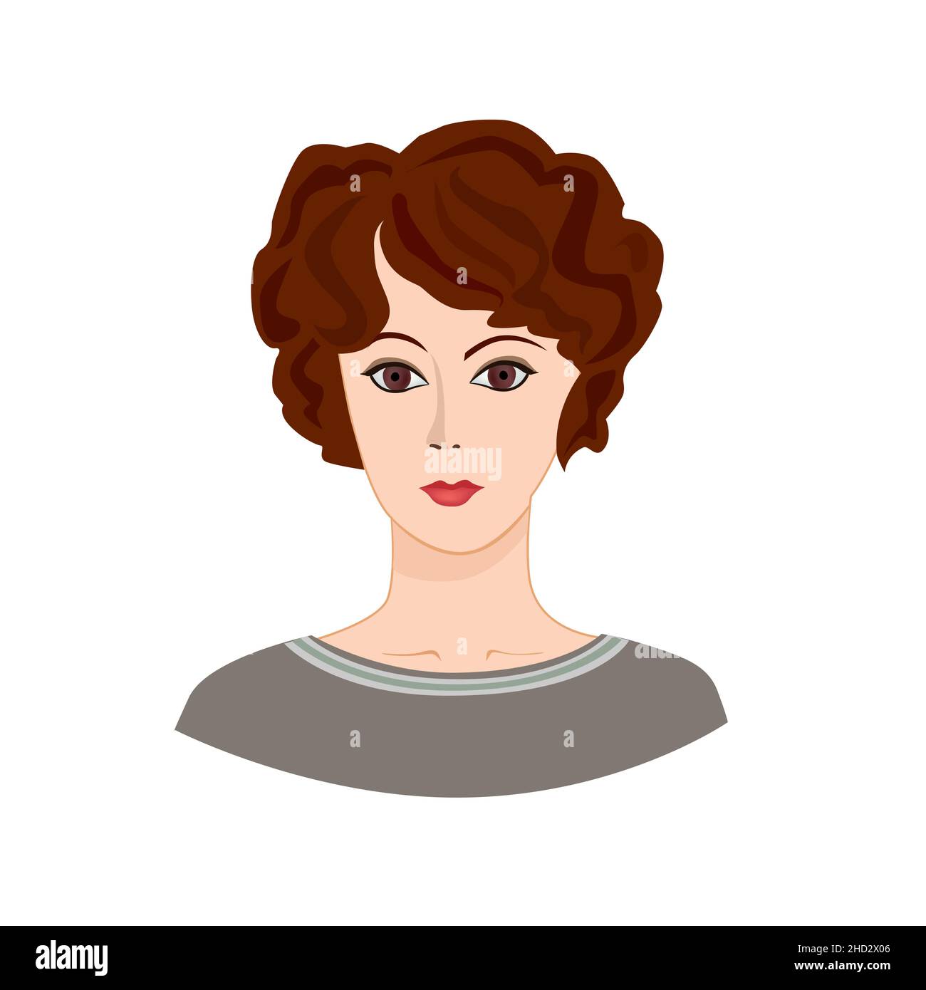 Female social profile. Avatar people. Call center customer support ...