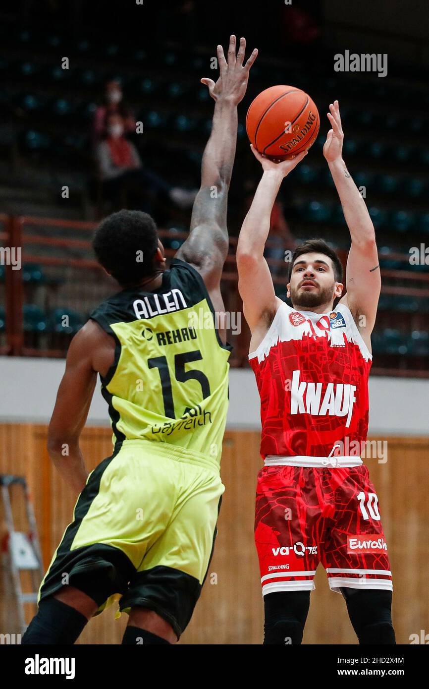 firo: 02.01.2022, basketball, BBL, main round 2021-2022, s.Oliver ...