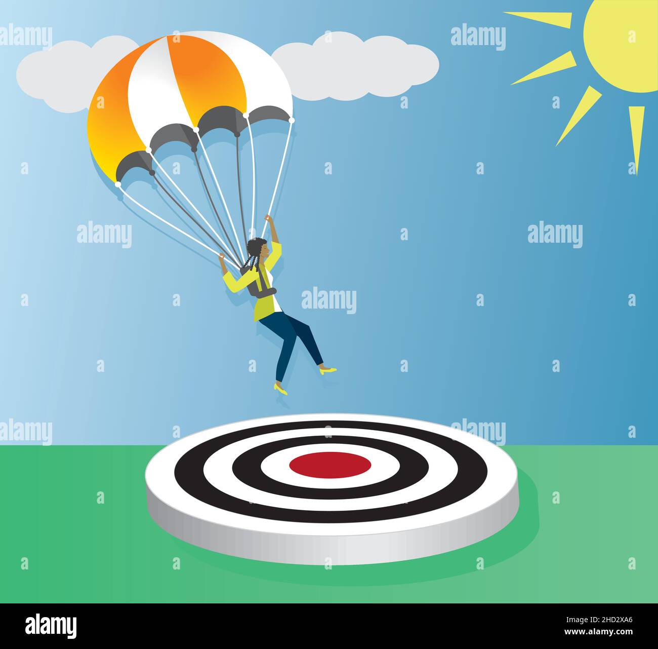 Power parachuting Stock Vector Images - Alamy