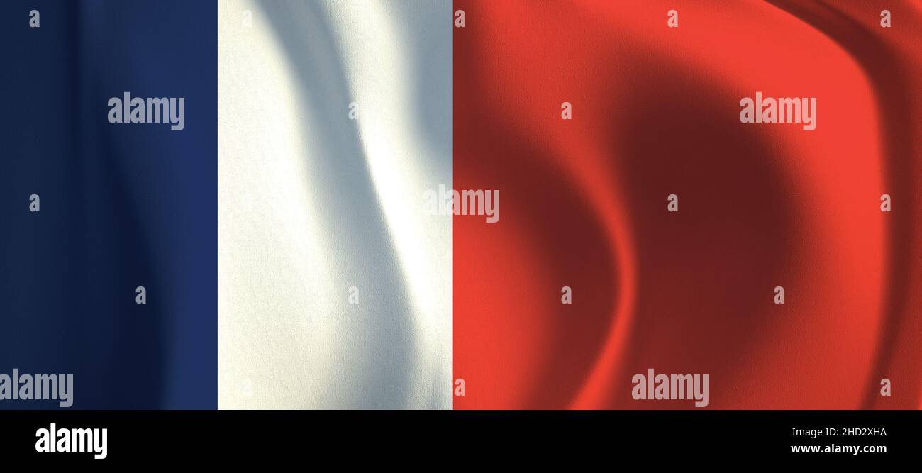 Flag of France waving in the wind. illustration background flag Stock ...