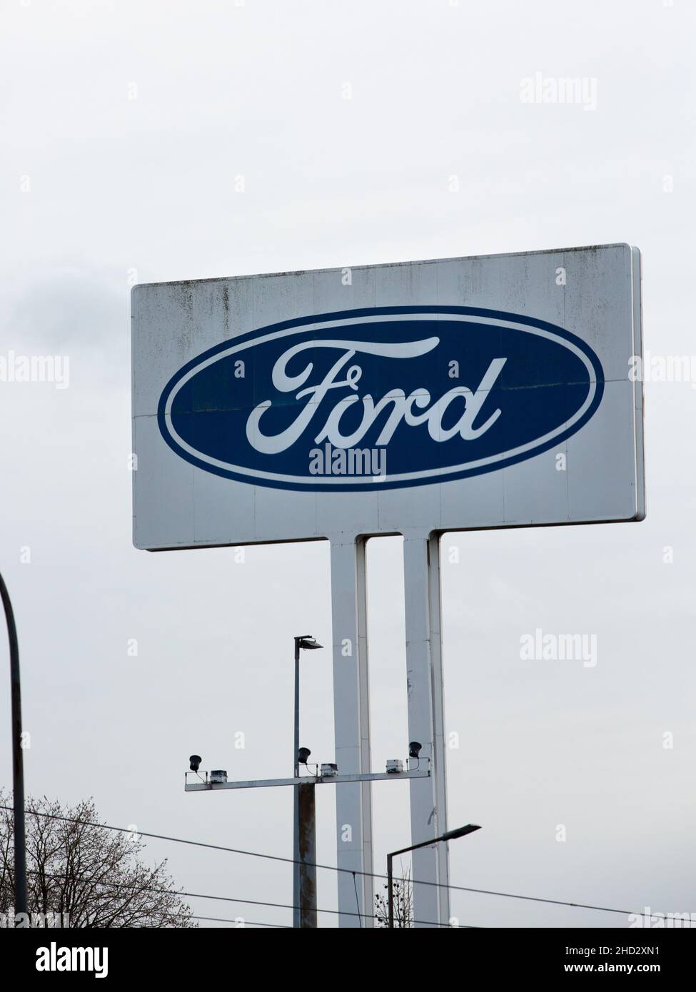 Company Sign Of Ford Factory In Cologne. Ford, Company Logo, Car Brand ...