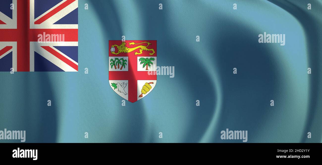 Flag of Fiji waving in the wind. illustration background flag Stock ...