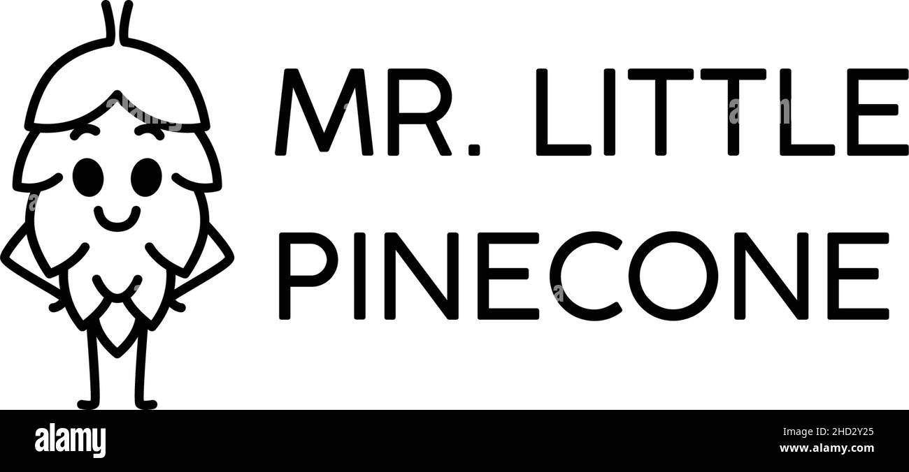 Flat silhouette design MR LITTLE cute logo design Stock Vector Image ...